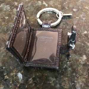 Coach | Accessories | Coach Black Signature Mini Photo Keychain | Poshmark